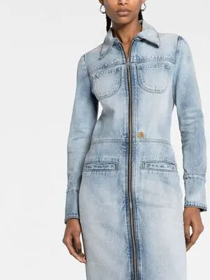 COURREGES Knee-length Denim Jacket
