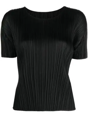 Issey Miyake Plissé T-shirt - Black