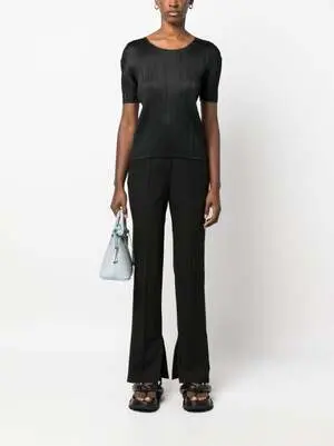 Issey Miyake Plissé T-shirt - Black