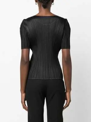 Issey Miyake Plissé T-shirt - Black