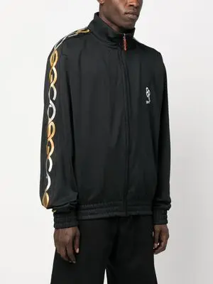 Gcds Reflective Logo-print Sweatshirt - Black