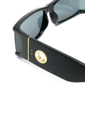 Linda Farrow Mya Rectangle-frame Sunglasses - Black