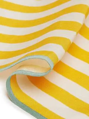 La DoubleJ Stripe-pattern Napkin Set - Yellow