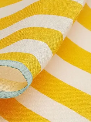 La DoubleJ Stripe-pattern Napkin Set - Yellow