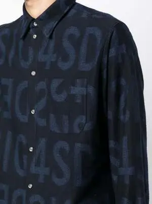 4SDESIGNS Logo-print Cotton Shirt