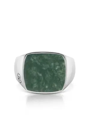 NIALAYA JEWELRY Plated Jade Ring