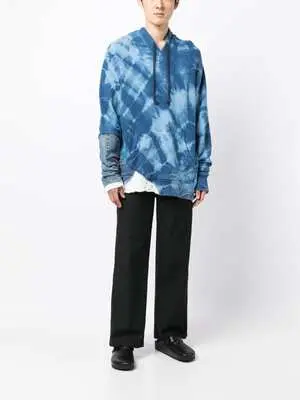GREG LAUREN Tie-dye Cotton Hoodie
