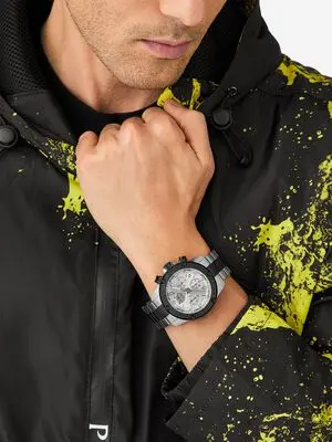 PLEIN SPORT Hurricane Chrono 44mm - Silver