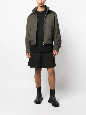 WOOYOUNGMI Cotton-hemp Blend Bermuda Shorts