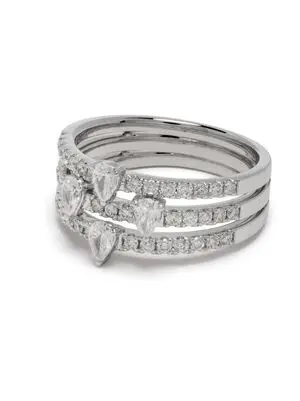 PERSEE 18kt White Gold Diamond Ring