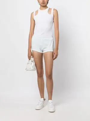 COURREGES Cotton Short Shorts - Blue