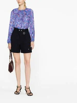 Isabel Marant Prian Floral-print Blouse - Blue