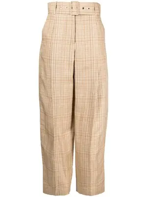 3.1 Phillip Lim Wide-leg Plaid Trousers