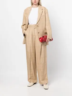 3.1 Phillip Lim Wide-leg Plaid Trousers