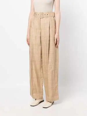 3.1 Phillip Lim Wide-leg Plaid Trousers