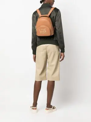 Moschino Logo-plaque Backpack