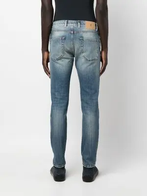 PT TORINO Logo-patch Straight Leg Jeans