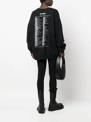 Raf Simons Tour-print Fleece Cardigan