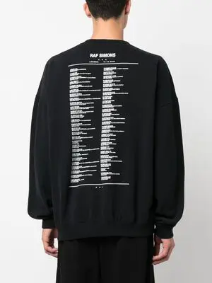 Raf Simons Tour-print Fleece Cardigan