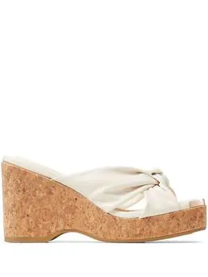 JIMMY CHOO 95mm Avenue Wedge Sandals