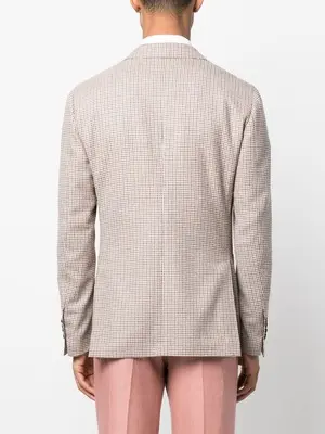 LARDINI Pota Houndstooth-pattern Blazer