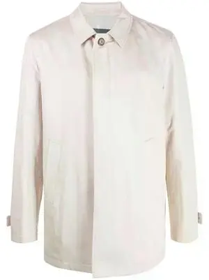 Herno Single-breasted Coat - Neutrals