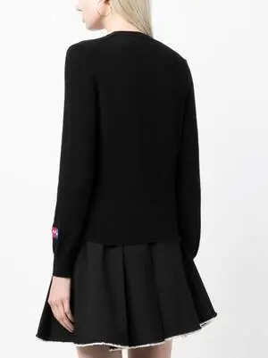 Play Comme Des Garcon X The Artist Invader Cardigan - Black