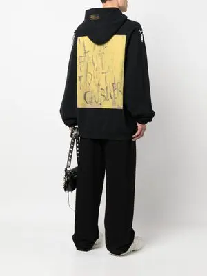Raf Simons Artwork-print Cotton Hoodie