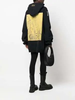 Raf Simons Artwork-print Cotton Hoodie