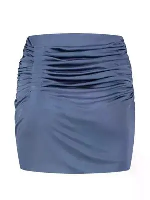 Gauge81 Ruched Mini Skirt - Blue