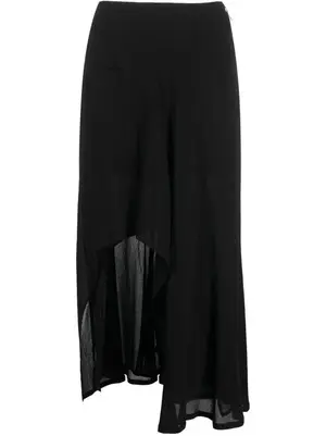 Yohji Yamamoto Asymmetric Midi Skirt