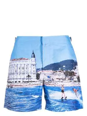 Orlebar Brown Photograph-print Swim Shorts - Blue