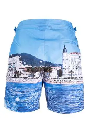 Orlebar Brown Photograph-print Swim Shorts - Blue