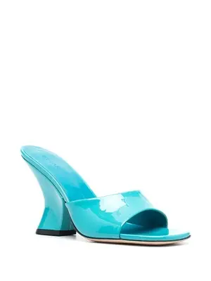 By Far Tais 85mm Patent-leather Sandals