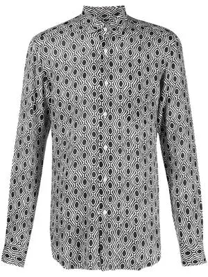 PENINSULA SWIMWEAR All-over Graphic-print Shirt
