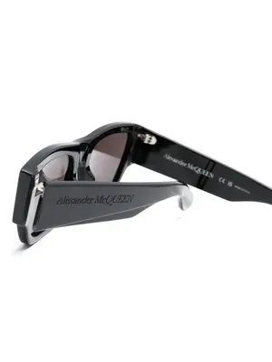 Alexander McQueen Angled Rectangle-frame Sunglasses