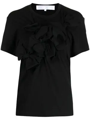 COMME DES GARÇONS TAO Bow-detailed Cotton T-shirt