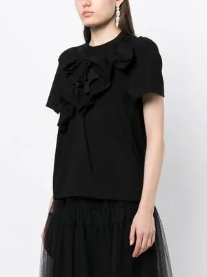 COMME DES GARÇONS TAO Bow-detailed Cotton T-shirt