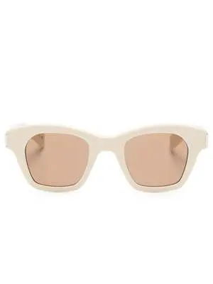 Saint Laurent Sl 592 Square-frame Sunglasses - Neutrals