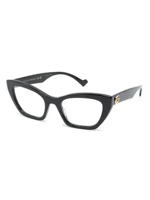 Gucci Logo Plaque Cat-eye Frame Glasses