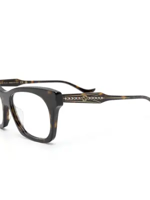 Gucci Tortoiseshell Square-frame Glasses