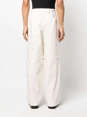 JIL SANDER Detachable-legs Cotton Trousers - Neutrals