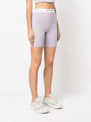 SPORTY & RICH Logo Waistband Shorts