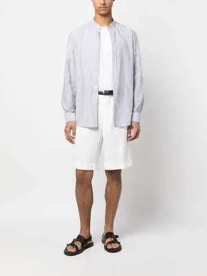 Brunello Cucinelli Pressed-crease Bermuda Shorts - White