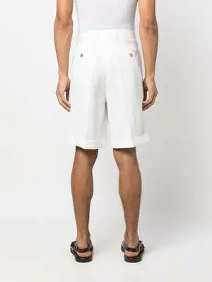 Brunello Cucinelli Pressed-crease Bermuda Shorts - White