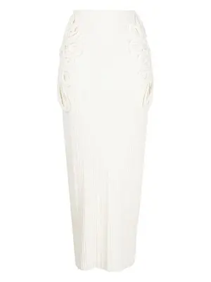 Cult Gaia Chasina Floral-appliqué Skirt