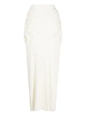 Cult Gaia Chasina Floral-appliqué Skirt