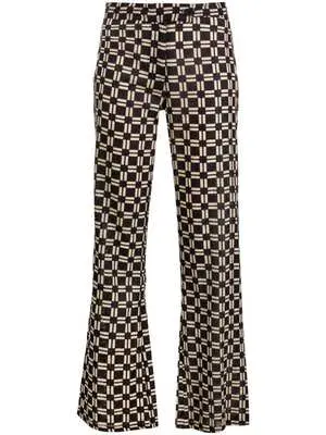 Gimaguas Geometric-print Disco Trousers