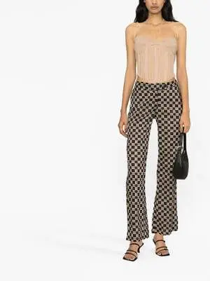 Gimaguas Geometric-print Disco Trousers