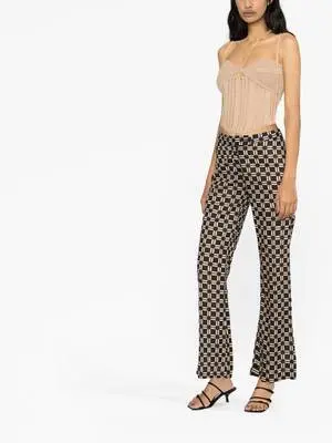 Gimaguas Geometric-print Disco Trousers